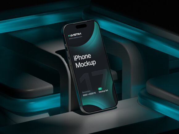 Futuristic iPhone Mockup Bundle - Mockup World
