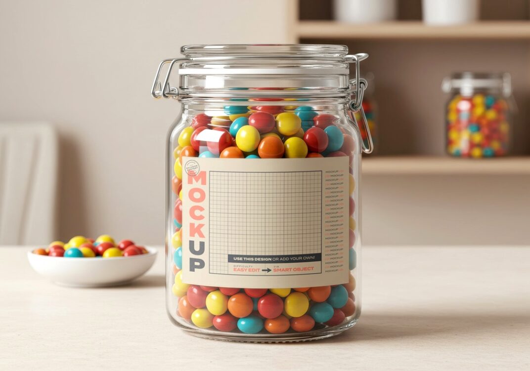 Candy Jar Mockup - Mockup World
